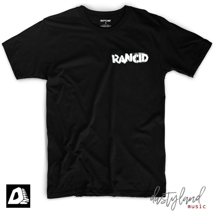 Jual Kaos Band RANCID - LOGO AND SKULL (W/ Backprint) | Shopee Indonesia