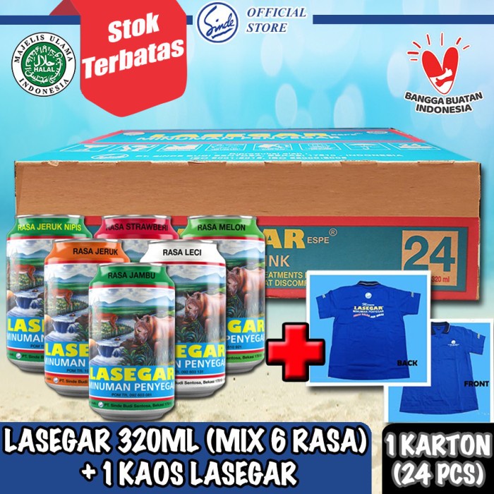 Jual 1 CARTON LASEGAR 320ML MIX RASA | Shopee Indonesia