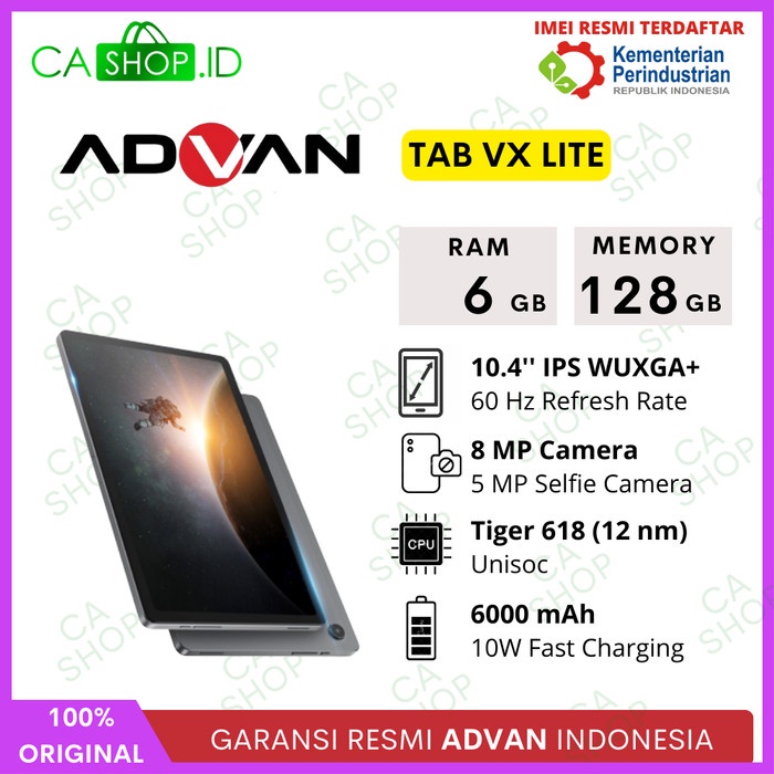 Jual Advan Tab Series | Tab VX Lite 6GB / 128GB | Tab Sketsa 3 6/128 | Tab VX Neo 4/128 | XTAB 4 ...
