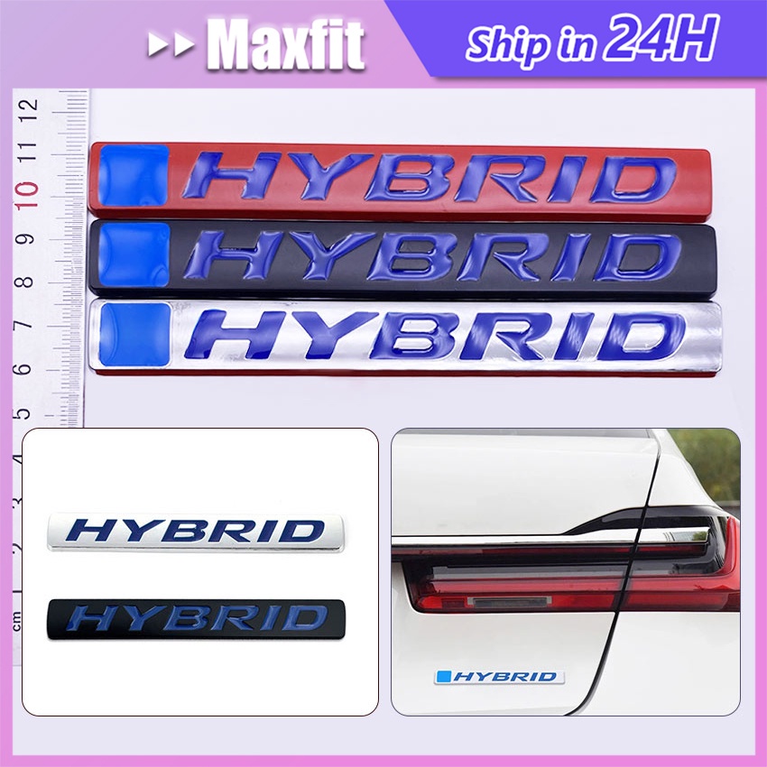 Jual 3D Metal Hybrid Car Sticker Emblem Badge For Hybrid Logo Stiker ...