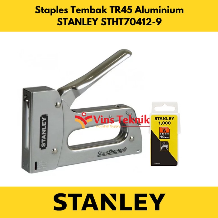 Jual Staples Tembak TR45 Aluminium Refill TRA206T 100PC STANLEY ...