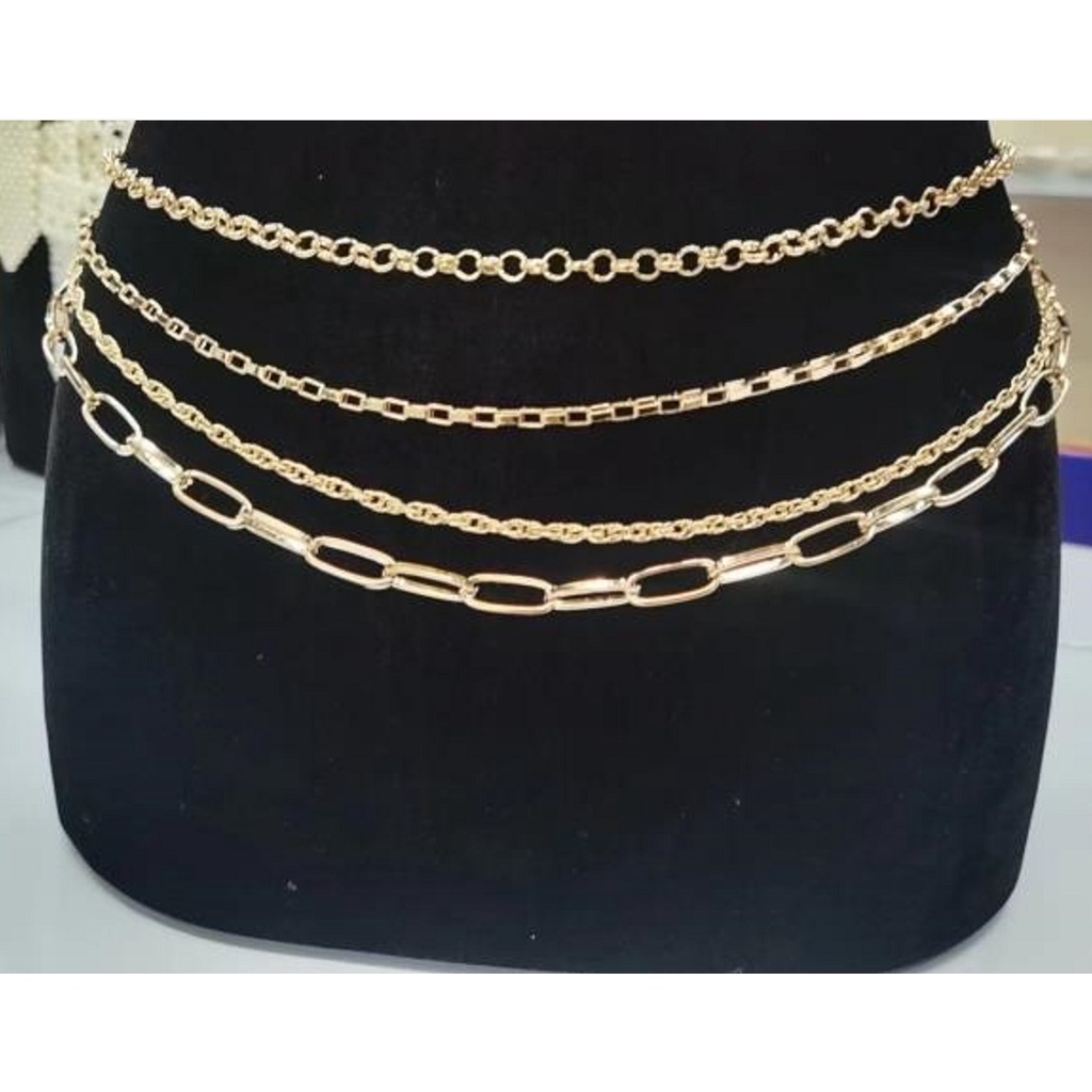 Jual Ikat Rantai Pinggang FOUR LAYERS Multi Fungsi bisa jadi Kalung ...