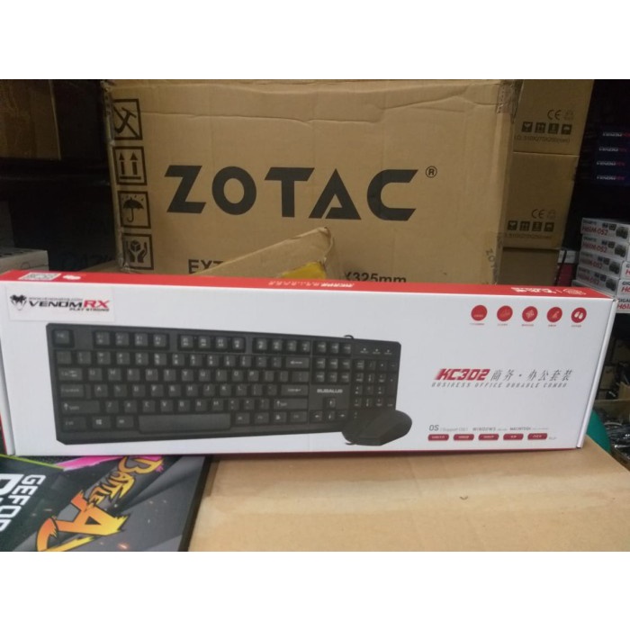 Jual 367 COMP KEYBOARD + MOUSE VENOMRX KC302 | Shopee Indonesia