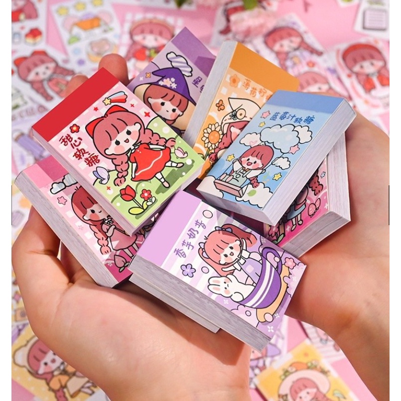 Jual Stiker Buku Kecil Mini / Sticker Note Karakter Manga (24lembar ...