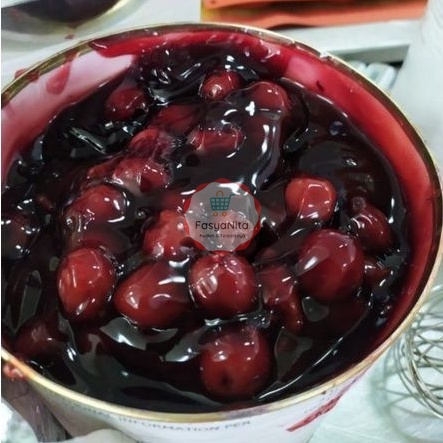Jual Ceri Hitam dalam selai | Dark Black Cherry Zeelandia Fruitful ...