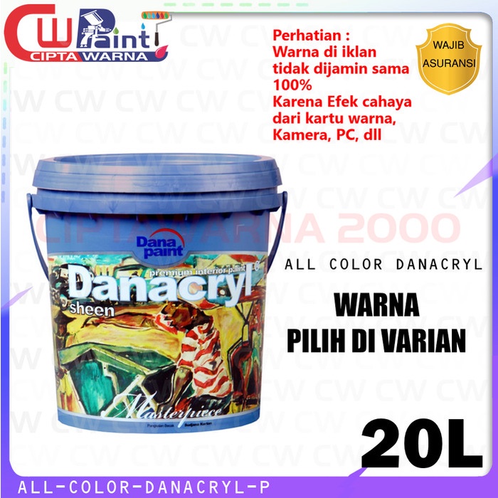 Jual Danapaint Danacryl Sheen Ready Mix Cat Premium Interior Tembok ...