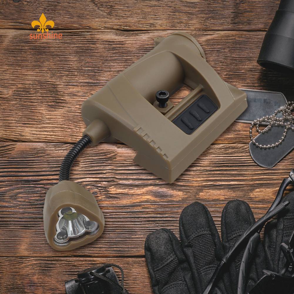 Jual Lampu Helm Airsoft LED Helm Senter Torch Alat Berburu Hemat Energi ...