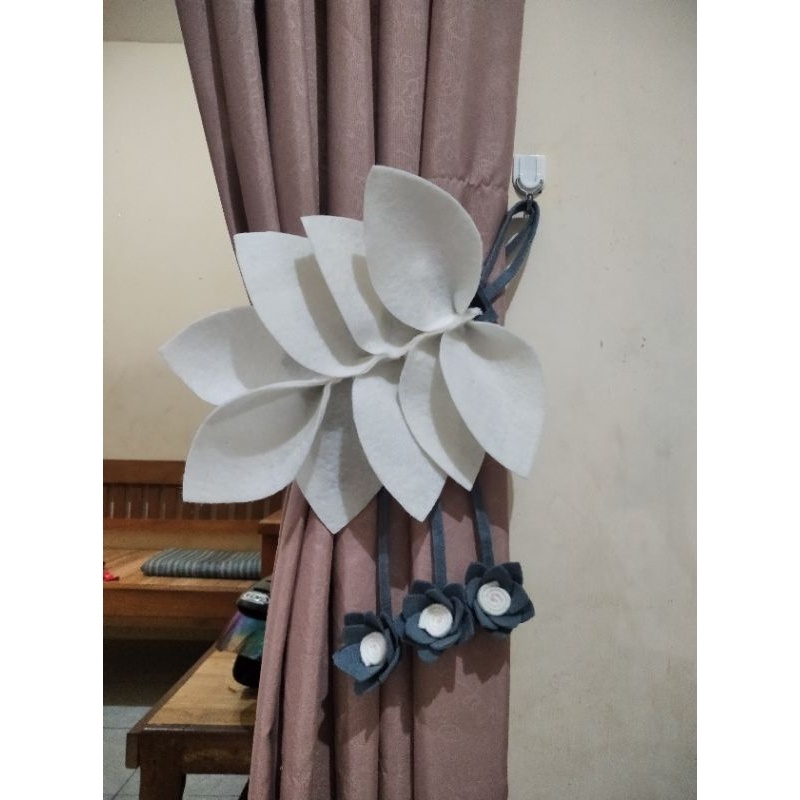 Jual tali korden bentuk daun / tali korden lucu ikat gorden daun/tali ...
