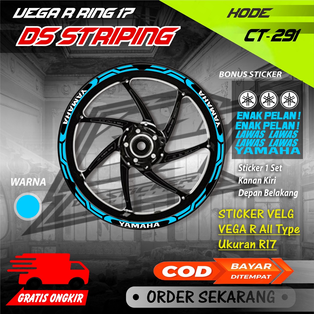 Jual OS Ct-291 Cutting Sticker Velg variasi stiker pelek motor vega R ...