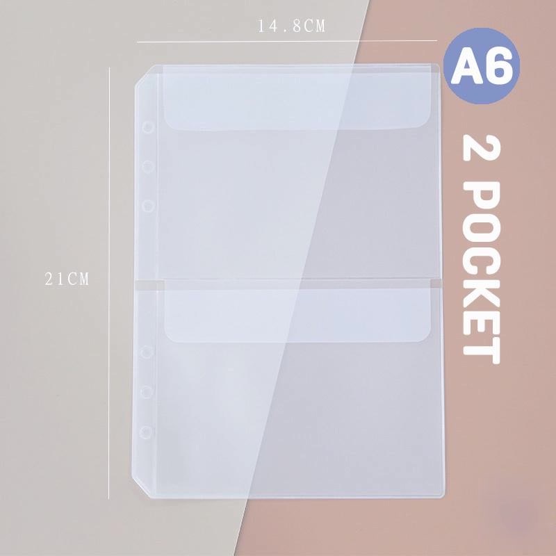 Jual A6 A5 Binder Pocket Kantong / Ziplock bag / Pouch / Zipper PVC Diary Notebook 6 Ring ...