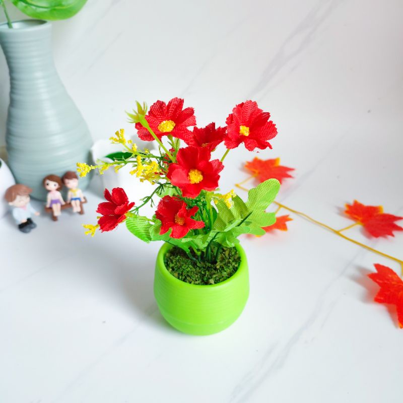 Jual BUNGA ARTIFICIAL FLOWER HIASAN MEJA BUNGA POT BUNGA TANAMAN HIAS ...