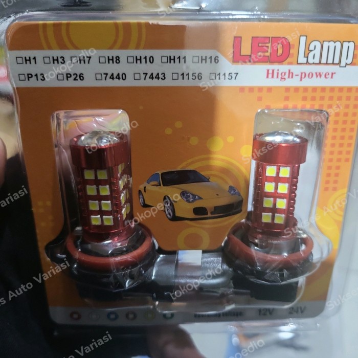 Jual Bohlamp foglamp h11 33led plasma non flash white | Shopee Indonesia