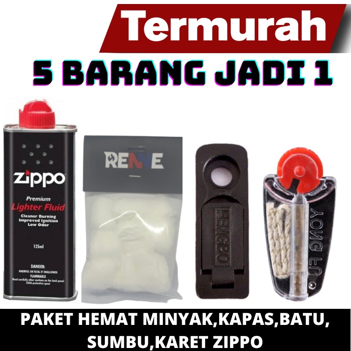 Jual Korek Api Vintage PAKET KOMPLIT - MINYAK ZIPPO 125ML + KAPAS ZORRO ...