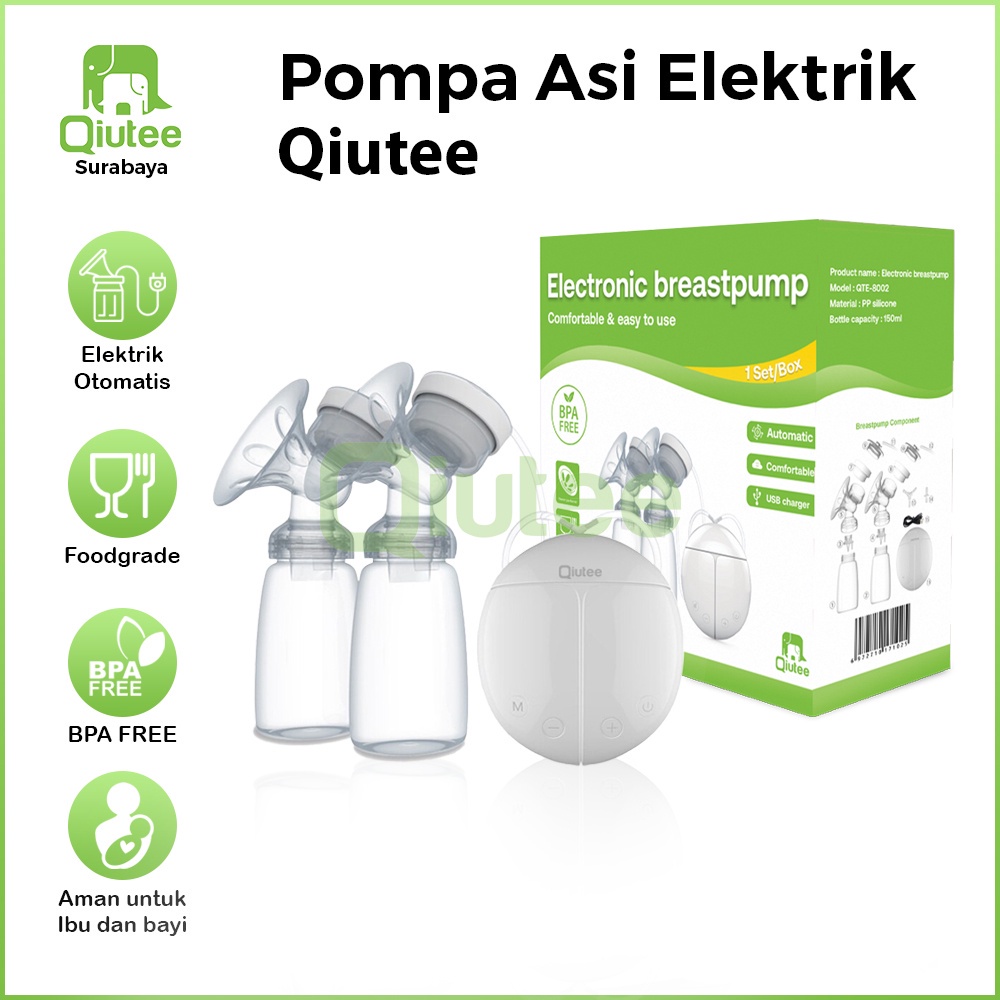 Jual Pompa ASI Elektrik Double Ibu Menyusui USB Dengan Botol ASI [Bisa ...