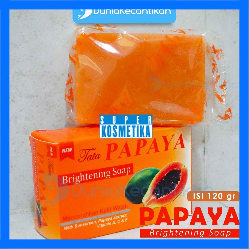 Jual Tata Papaya Brightening Soap Sabun Pepaya Pembersih Wajah Sabun ...