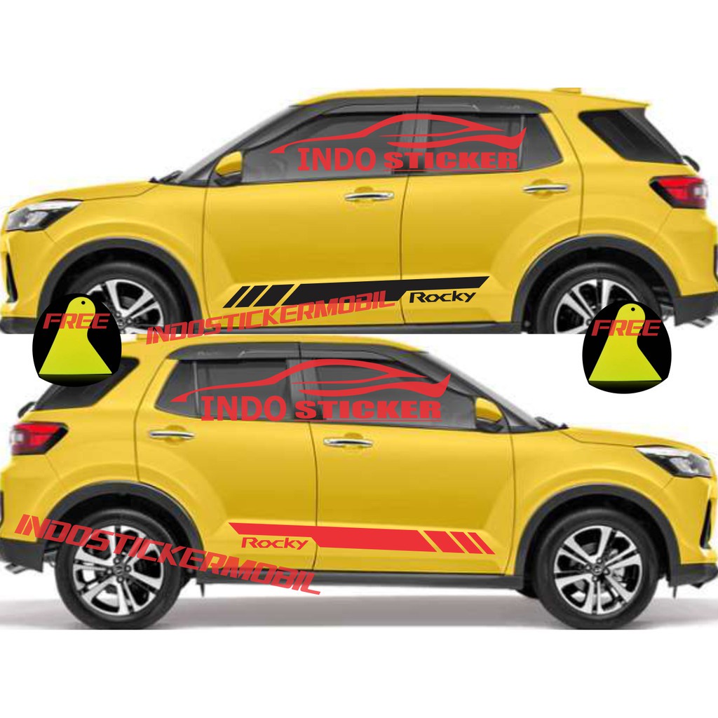 Jual Sticker stiker mobil rocky sticker list daihatsu rocky raize ...
