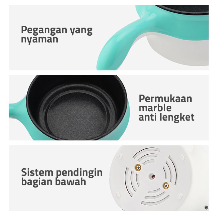Jual ROUTE (BISA COD) POT Listrik Panci Listrik Serbaguna 1.2L - Panci ...