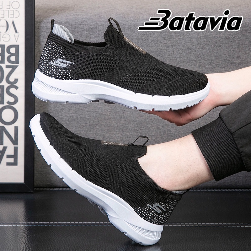 Jual Batavia GROSIR sepatu pria dan rajutan gaya yang sama tanpa tali ...