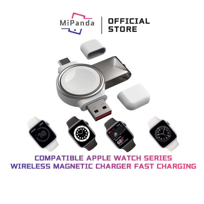 Jual Mipanda Wireless Magnetic Charger for App Watch 6 5 4 3 2 1 SE ...
