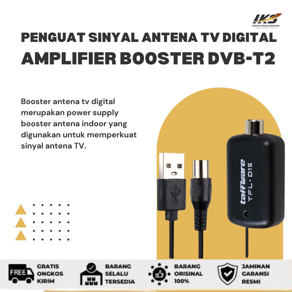 Jual Booster Antena TV Digital Penguat Sinyal DVB-T2 | Shopee Indonesia