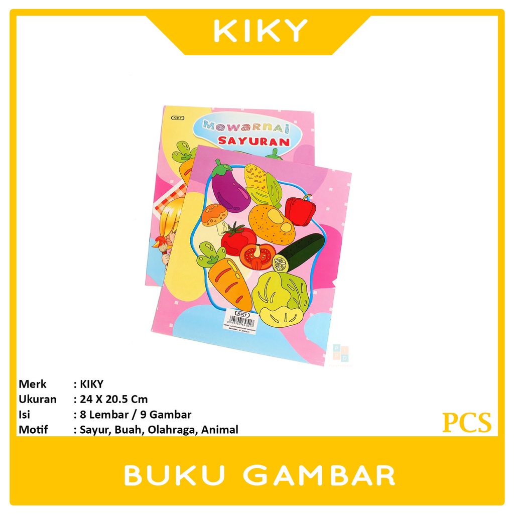 Jual KIKY - Buku Bergambar Mewarnai Tanggung fancy - Pcs | Shopee Indonesia