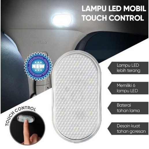 Jual Lampu LED PLAFON USB Mobil SENSOR SENTUH touch light usb bagasi ...