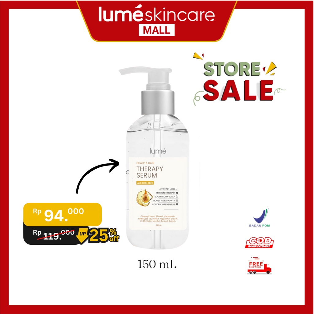 Jual LUME Hair Therapy Serum Scalp Rambut Paraben Free | Shopee Indonesia