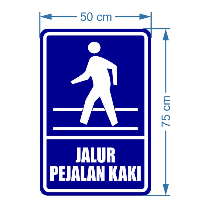 Jual Rambu Custom ukuran 50cm x 75cm Bahan ACP 3mm | Shopee Indonesia