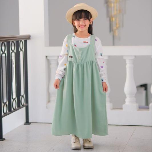 Jual Inara Overall Anak Perempuan Bahan Crinkle dan Iner bahan Rayon ...