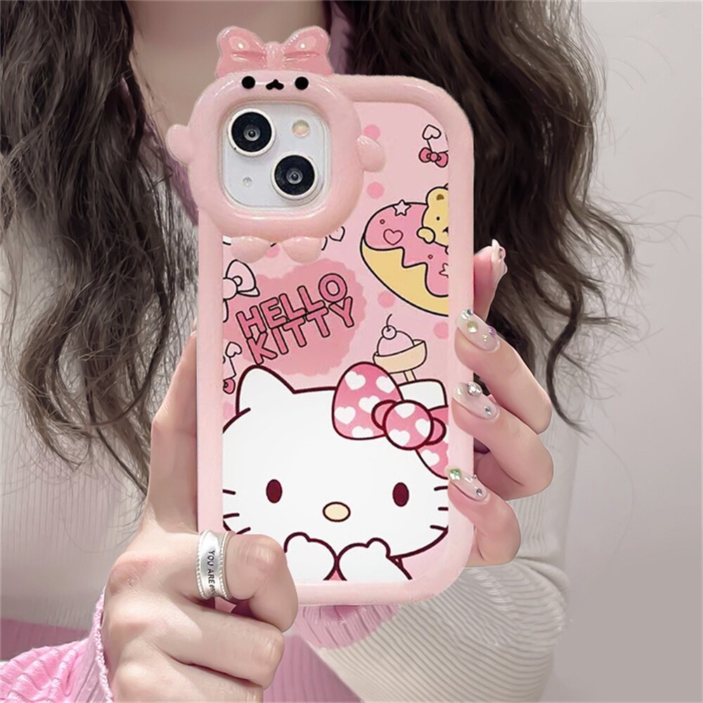 Jual Casing for iPhone 12 13 14 Pro Max 12 13 Mini 14 Plus 3D Bow ...