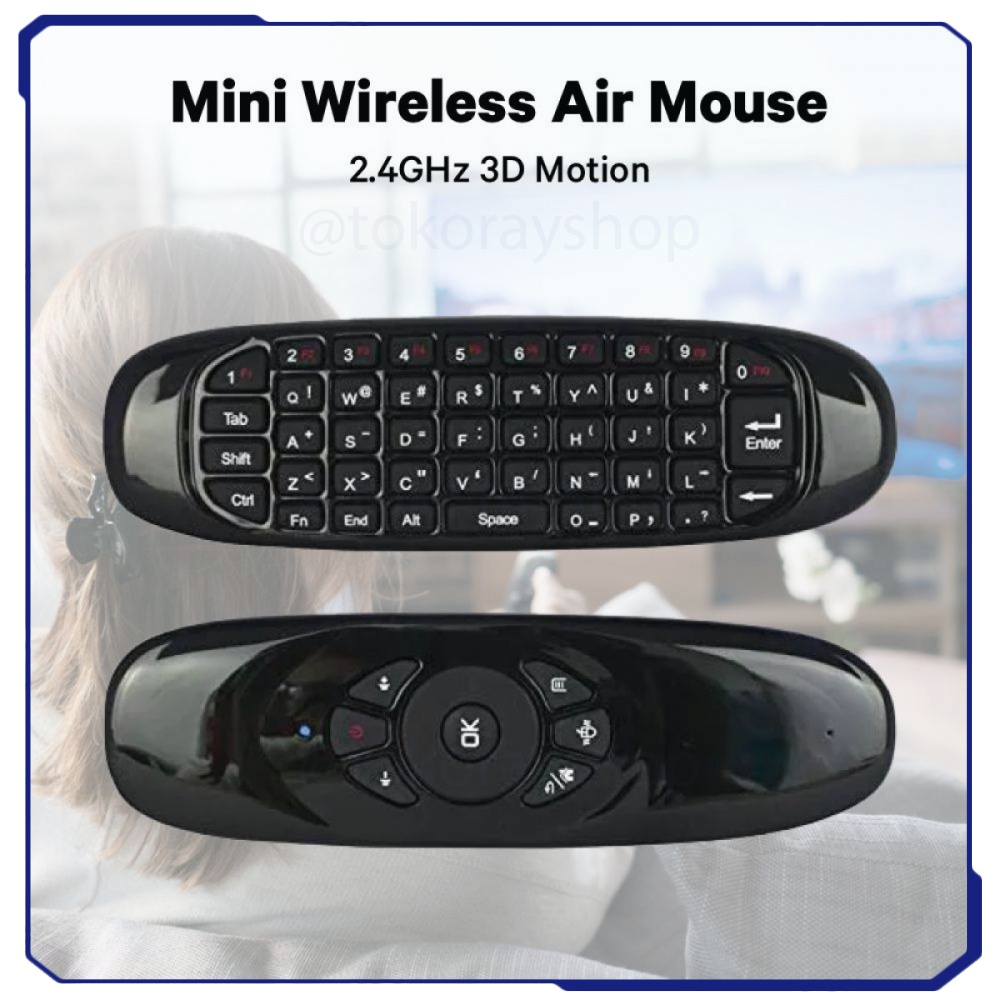 Jual Mini Wireless Air Mouse 2.4GHz 3D Motion Android Remote - CL120 ...