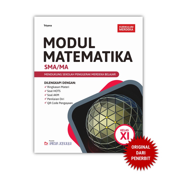 Jual Modul Matematika Kls XI SMA/MA [ -Kurikulum Merdeka- ] Bumi Aksara *ORIGINAL | Shopee Indonesia