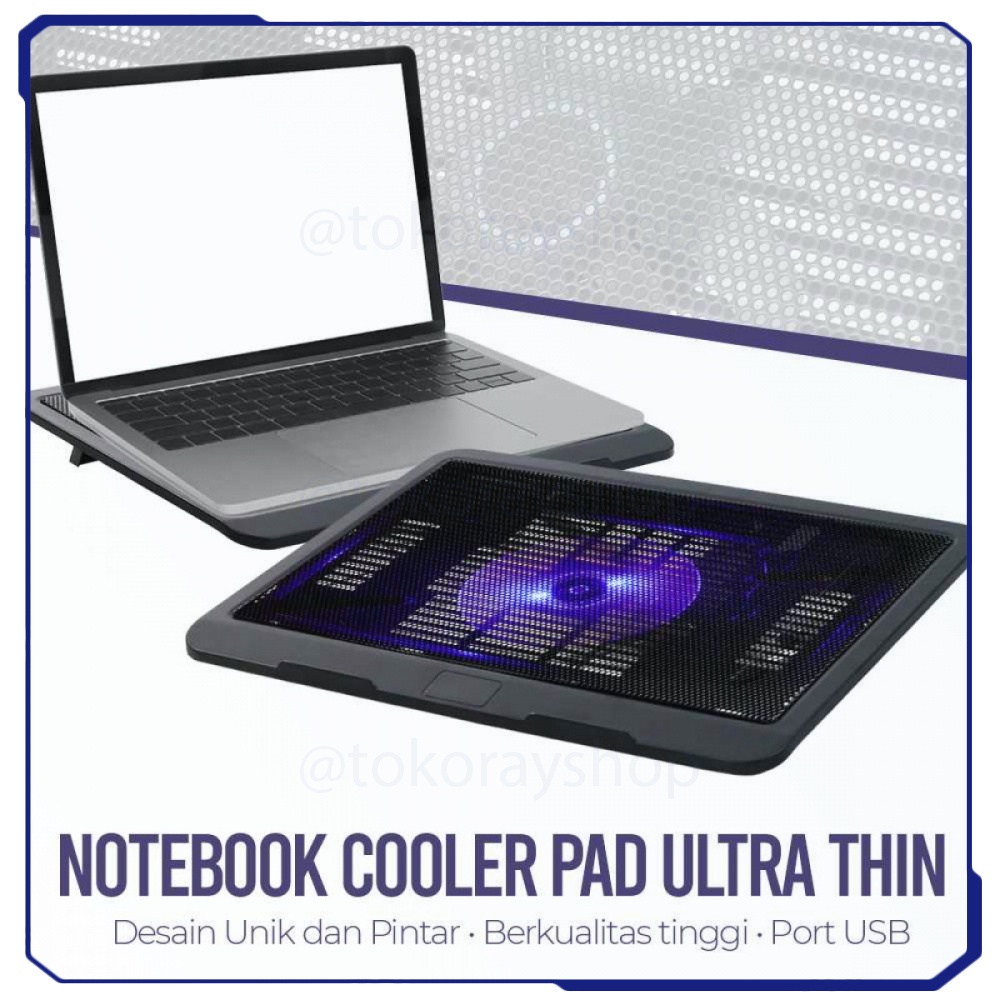 Jual Notebook Cooler Pad Laptop Ultra Thin Radiator Cooling Base - N19 ...