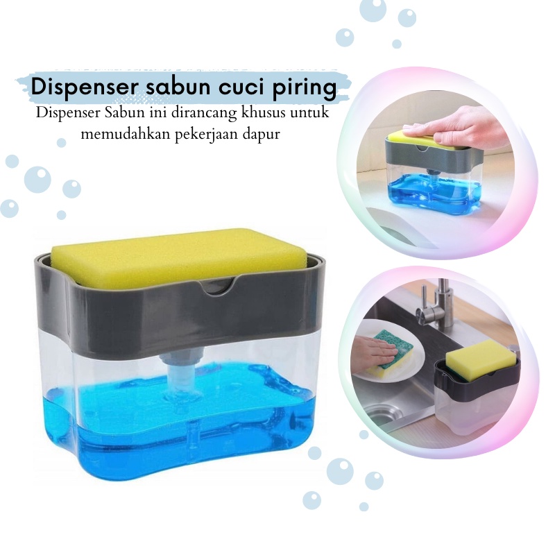 Jual GOS A301 - Dispenser sabun cuci piring busa Dispenser sabun Spon ...