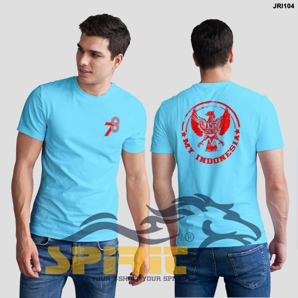 Jual BAJU KAOS 17 AGUSTUS 2023 INDONESIA KAOS HUT RI KE 78 LENGAN PENDEK JUMBO MURAH | Shopee ...