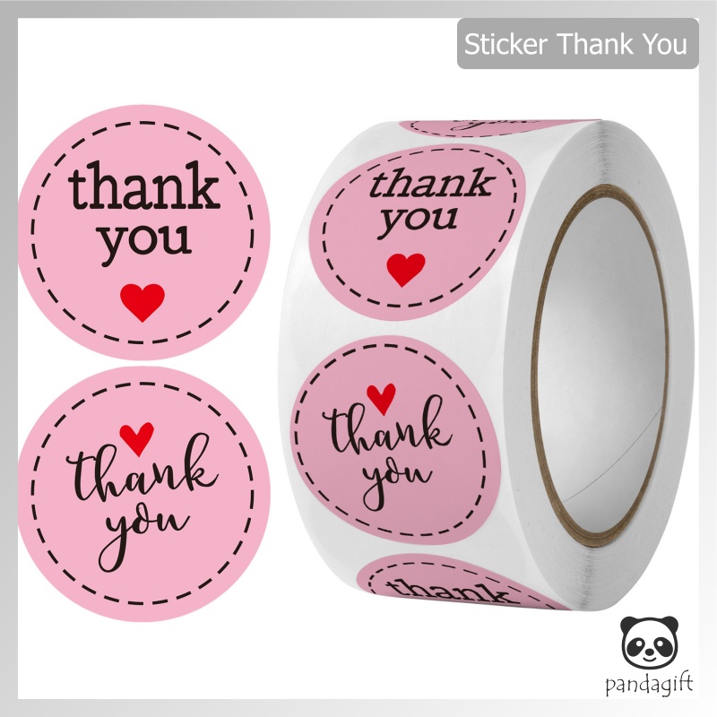 Jual Stiker Label Thank You / Stiker Roll (500 Pcs) / Stiker Ucapan ...