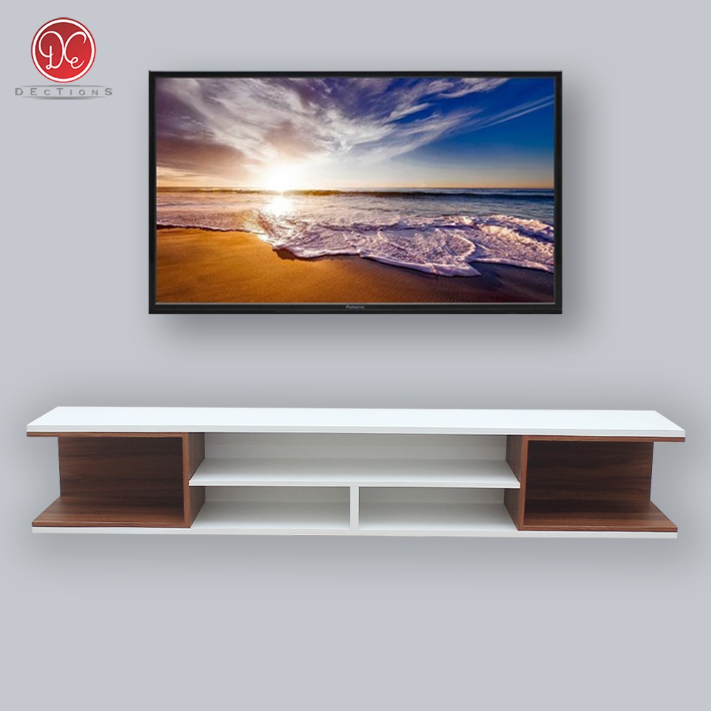 Jual DEcTionS Furniture Meja TV Nakas Gantung 120x20 cm - Rak TV Tempel ...