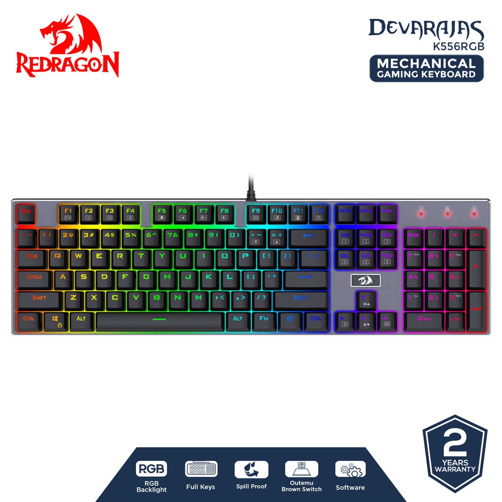 Jual Redragon Mechanical Gaming Keyboard RGB DEVARAJAS - K556RGB ...
