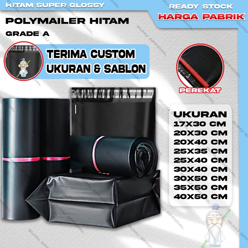Jual Plastik Packing Baju Kantong POLYMAILER Olshop isi 100 Lembar ...