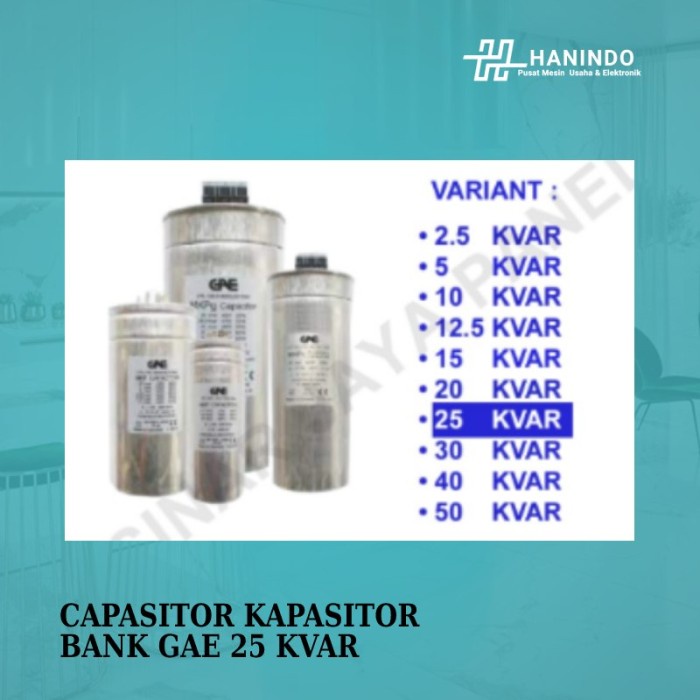 Jual CAPASITOR KAPASITOR BANK GAE 25 KVAR 25KVAR 415V 3 PHASE 168202624 | Shopee Indonesia