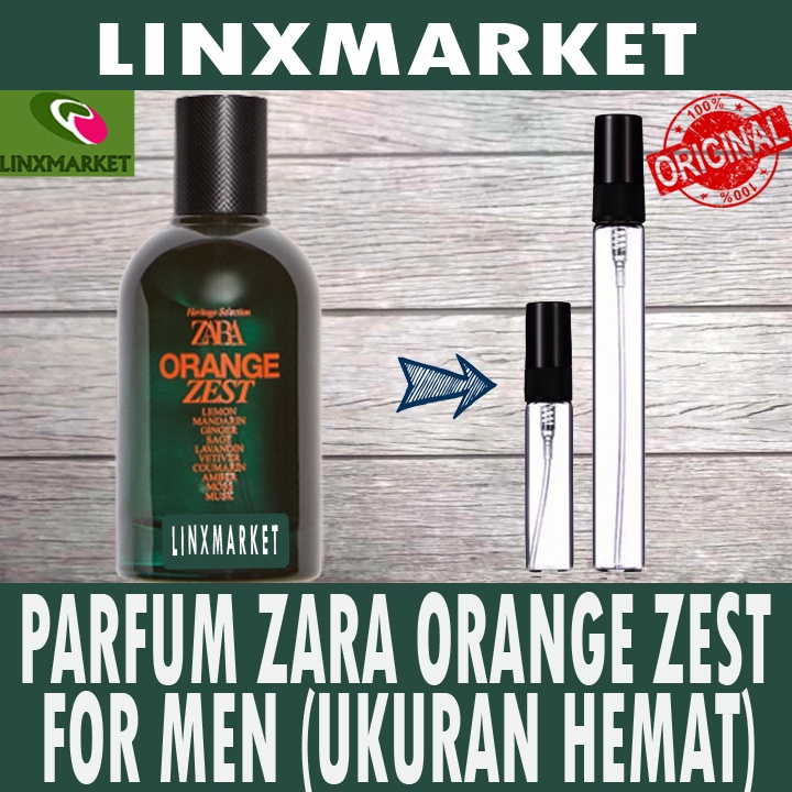 Jual ORIGINAL ZARA ORANGE ZEST EDT FOR MEN - UKURAN HEMAT - | Shopee ...