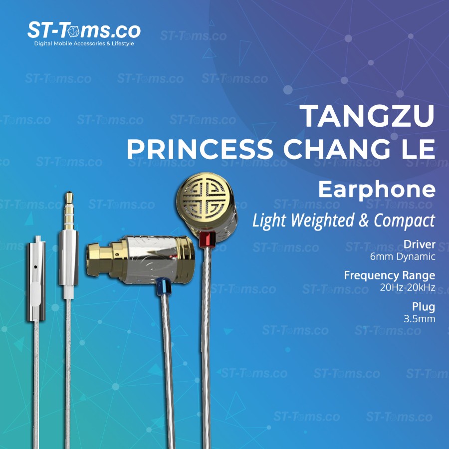Jual Tangzu Princess Chang Le / Changle 6MM Driver In Ear Monitor With ...