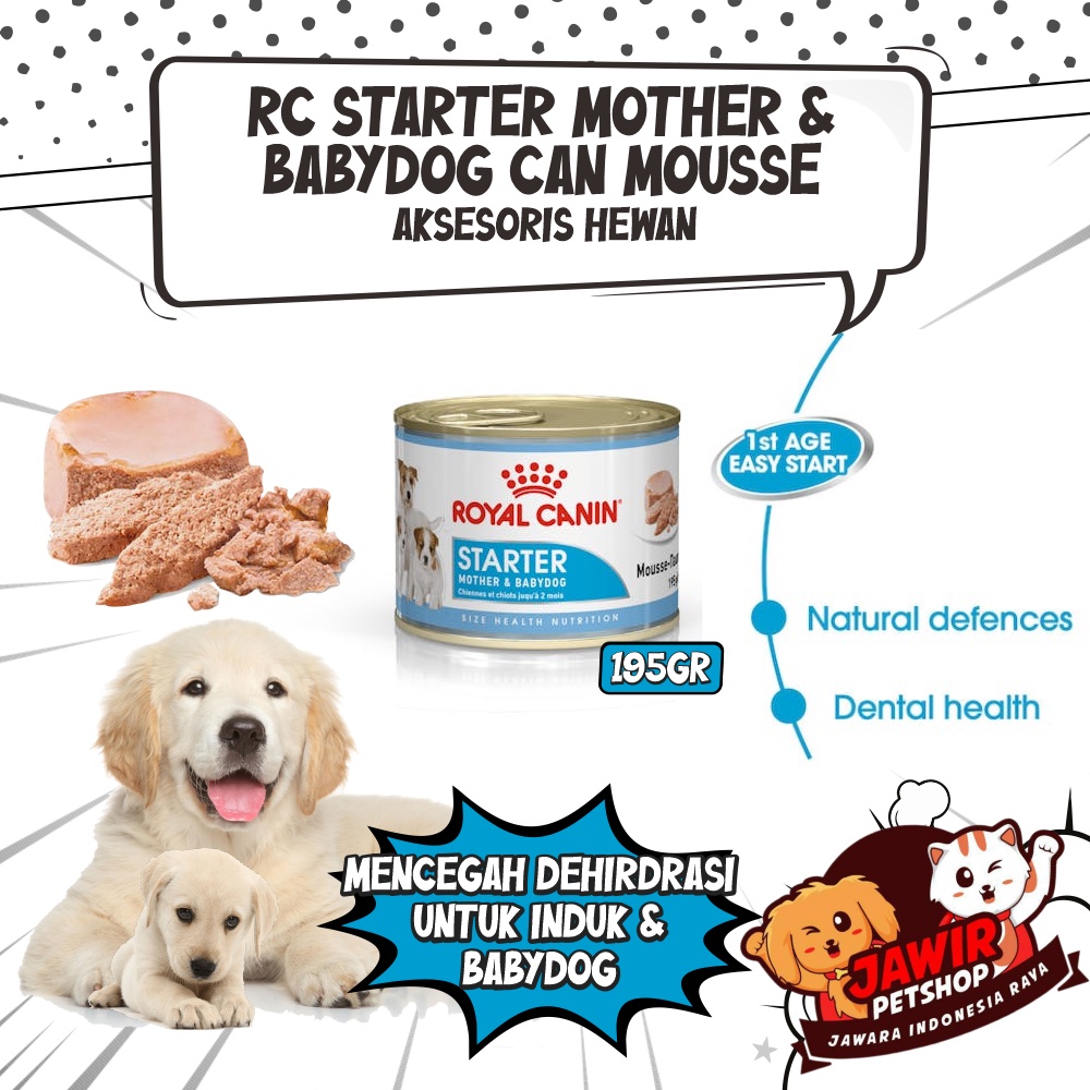 Jual Royal Canin STARTER MOTHER & BABYDOG CAN MOUSSE 195gr rc makanan ...