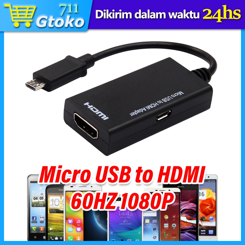 Jual Micro USB To HDMI Kabel Konektor Adapter Converter HP Android Ke ...