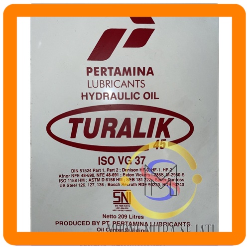Jual Turalik 45 ISO VG 37 Oli Hidrolis Hidrolik Eceran Literan Ecer 1 L ...