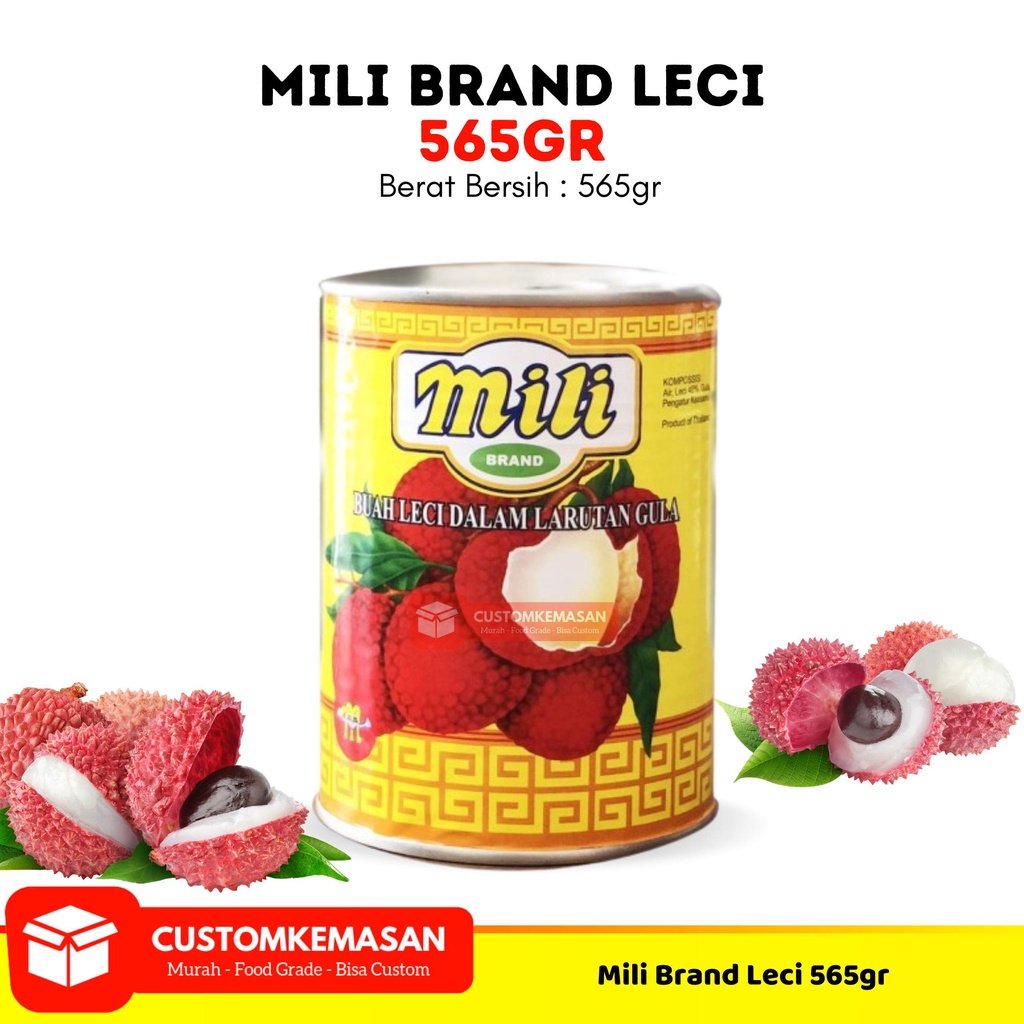 Jual Mili brand Lychee / Buah Kaleng / Buah Kaleng Leci / Mili Brand ...
