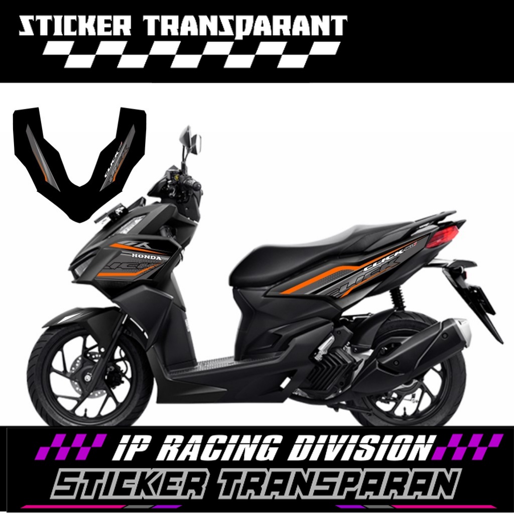 Jual STICKER STRIPING TRANSPARAN VARIO 160 ORANGE LINE STICKER ...