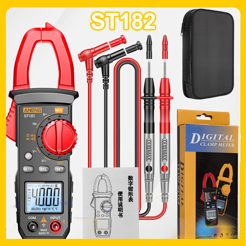 Jual ST182 Digital Clamp Meter Tang Ampere Multitester Digital Tester ...