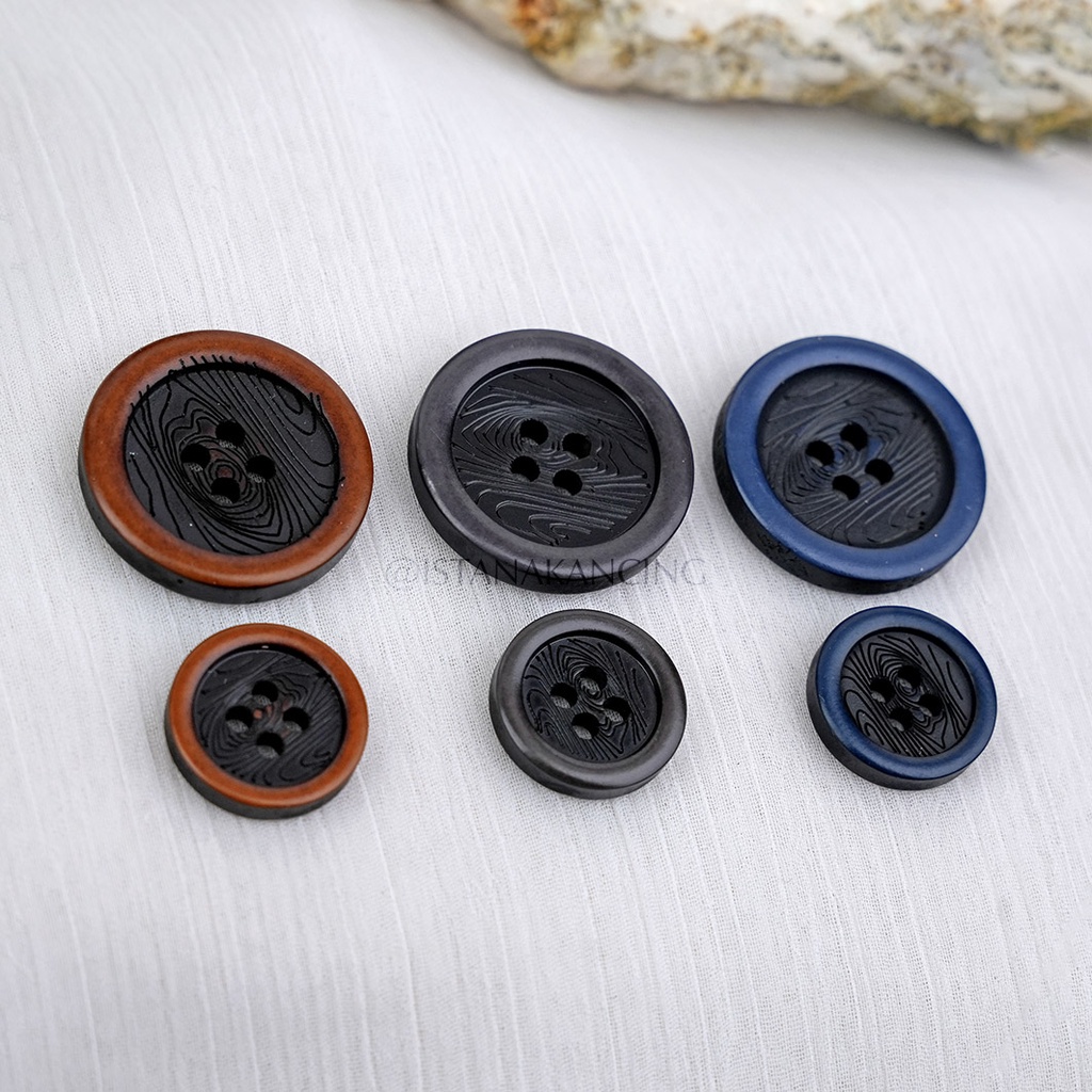 Jual Kancing 4 Lubang LUSINAN Seth Button | Kancing Plastik Kemeja ...