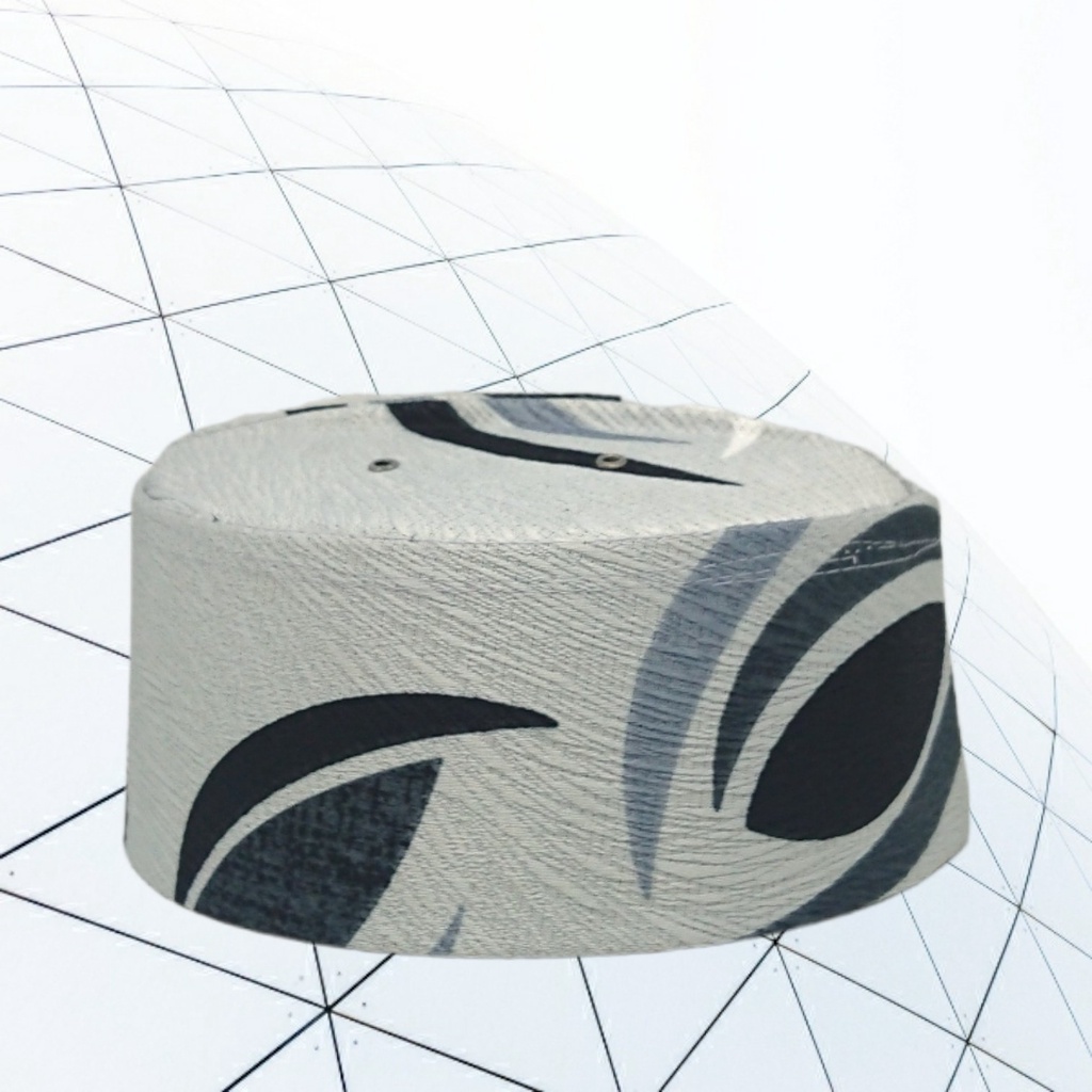 Jual Kopyah Corak Abu / Peci Kopyah Putih Polos / Peci Kopiah Putih ...